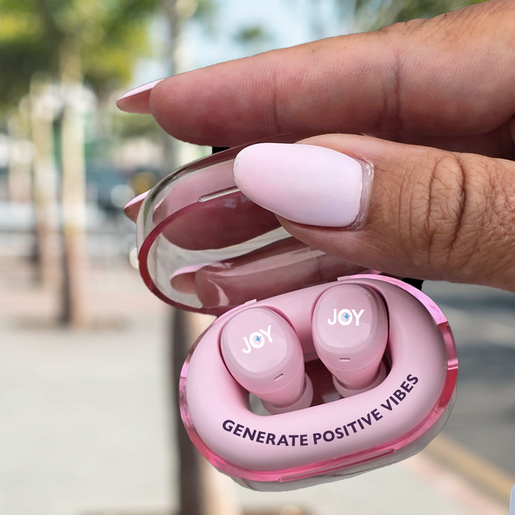 Koru-nappikuulokkeet Valkoinen – Joy Planet Finland